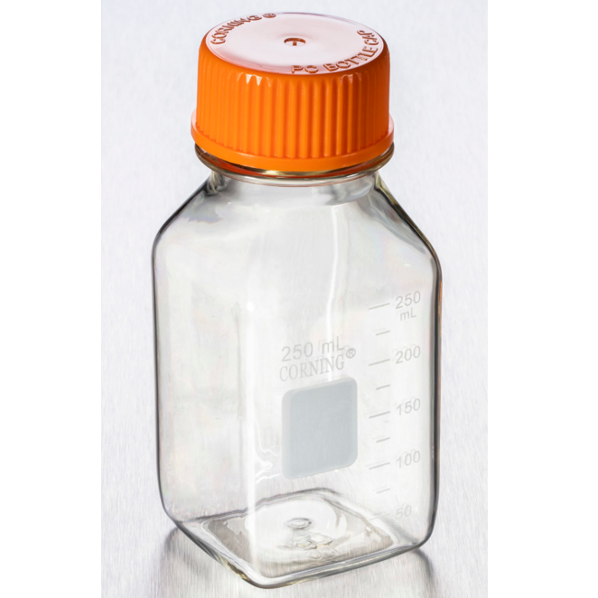 Square PC storage bottle 250ml, Corning – Appleton Woods | UK Lab Supplies