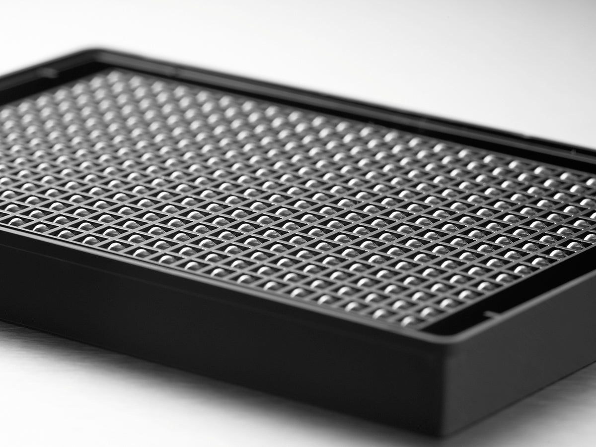 1536-well spheroid microplate, black/clear round bottom, with lid, Ult ...