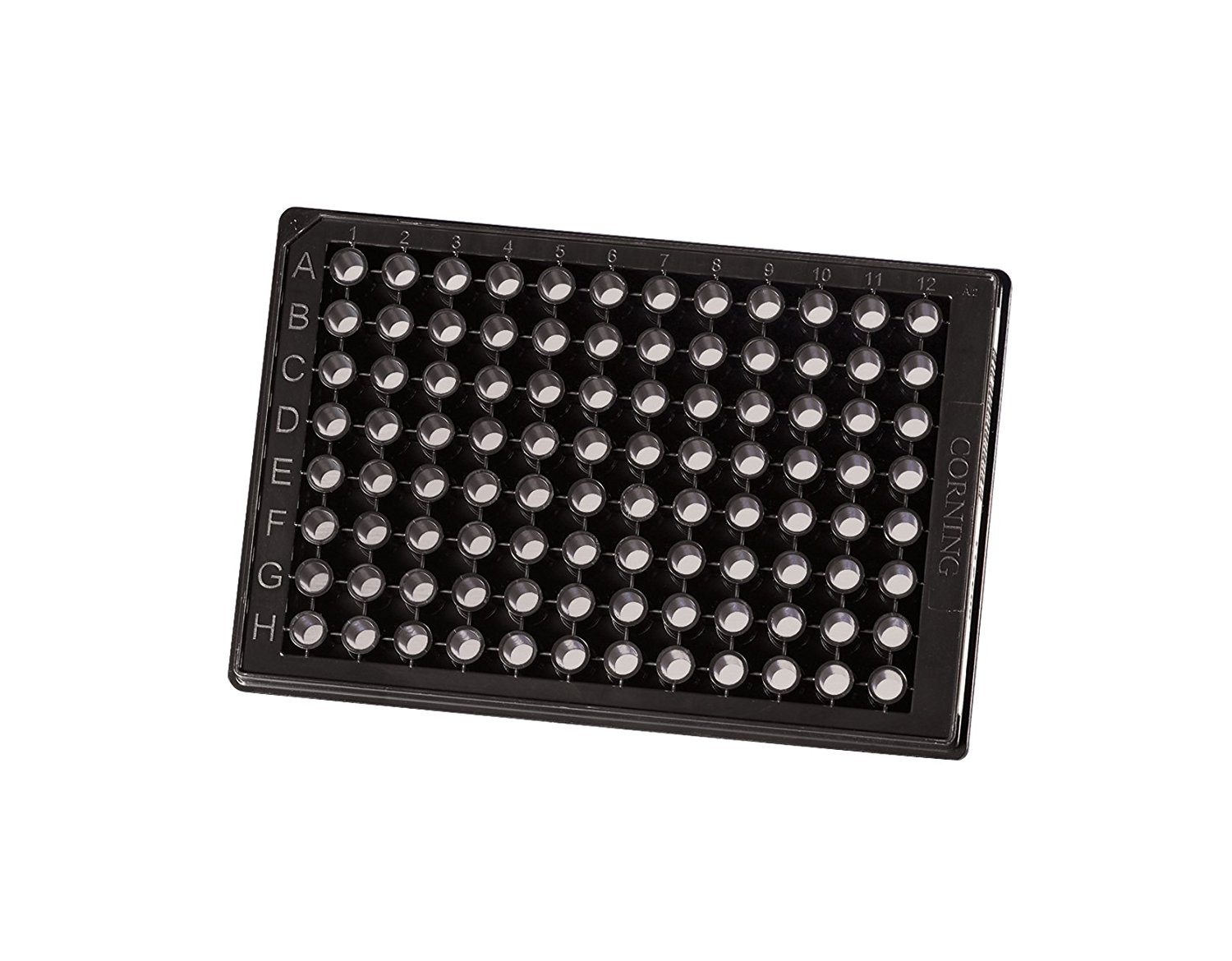 96 Well Half Area Glass Bottom Microplate, with lid, sterile, Corning ...