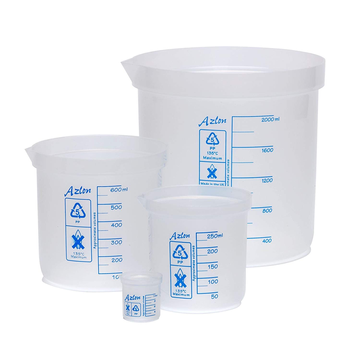 Polypropylene Beakers, Azlon – Appleton Woods | UK Lab Supplies