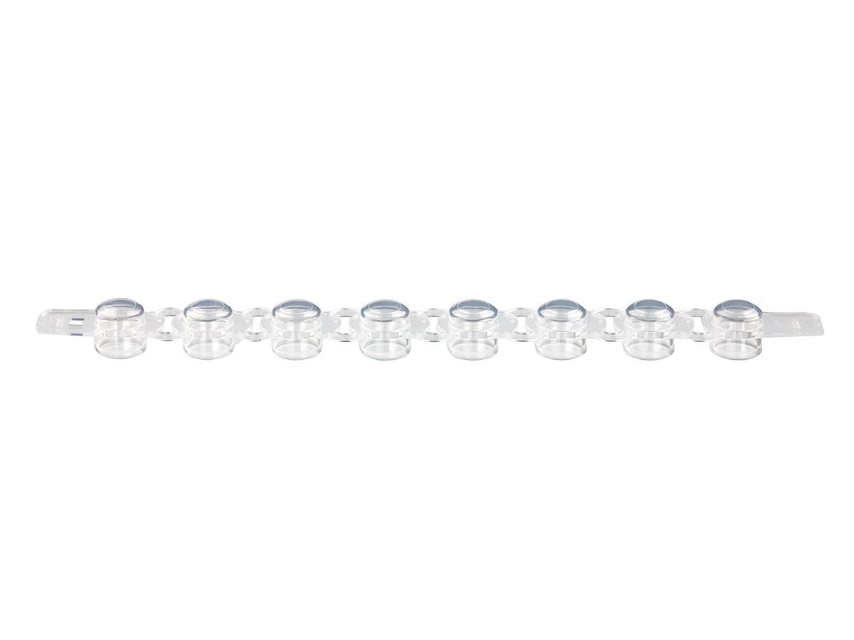 0.2ml Thin Wall Tube Caps 8 Per Strip. Clear – Appleton Woods | UK Lab ...