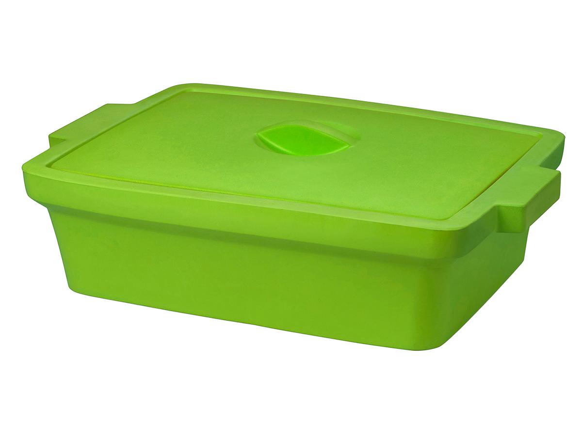 Ice pan, rectangular with lid, maxi 9L lime green – Appleton Woods | UK ...