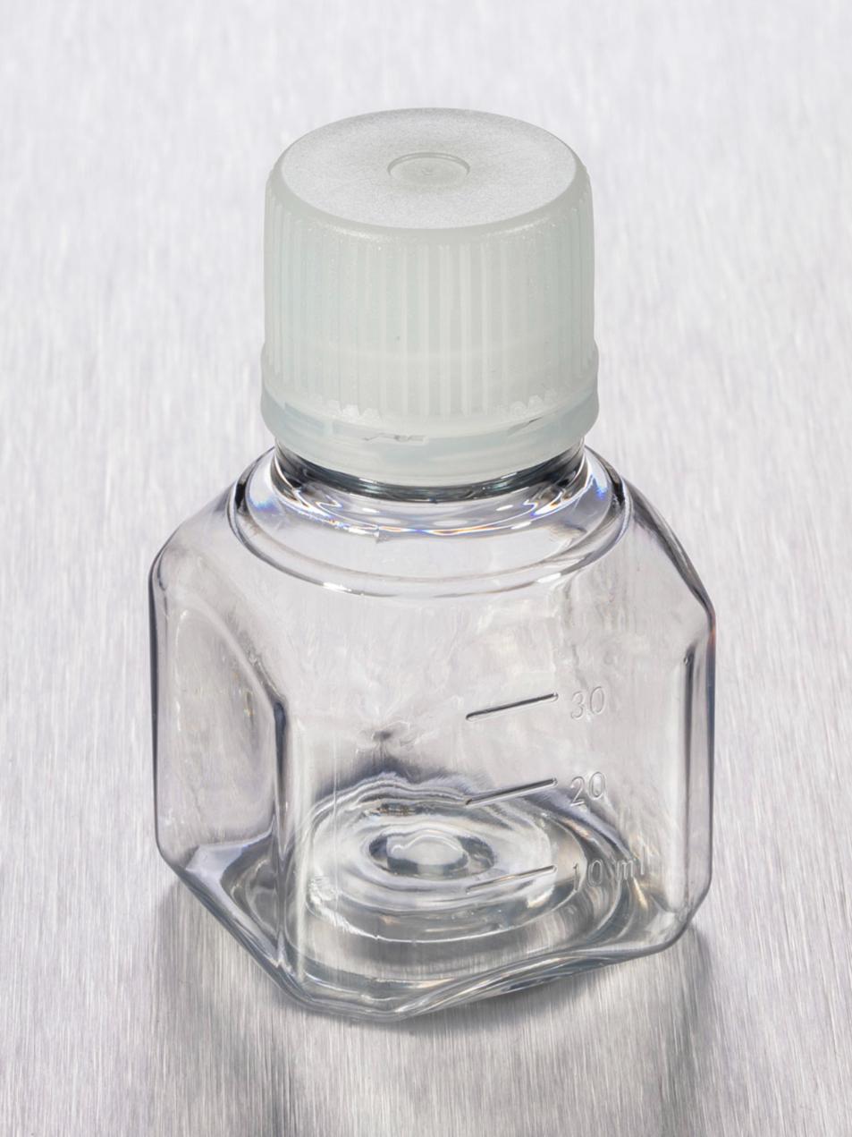 30 mL Octagonal PET Storage Bottles with 31.7 mm Screw Caps, Sterile ...