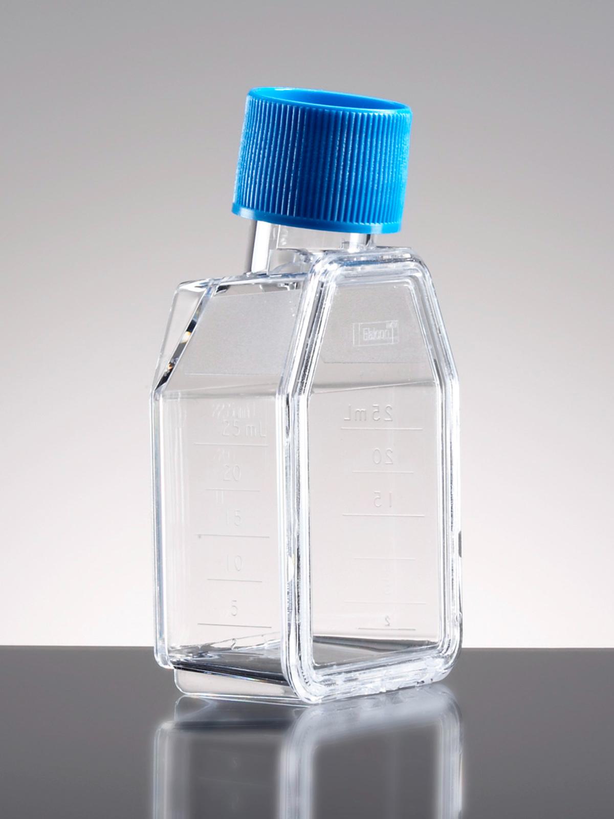 Falcon® 12.5cm² Rectangular Canted Neck Cell Culture Flask with Blue V ...