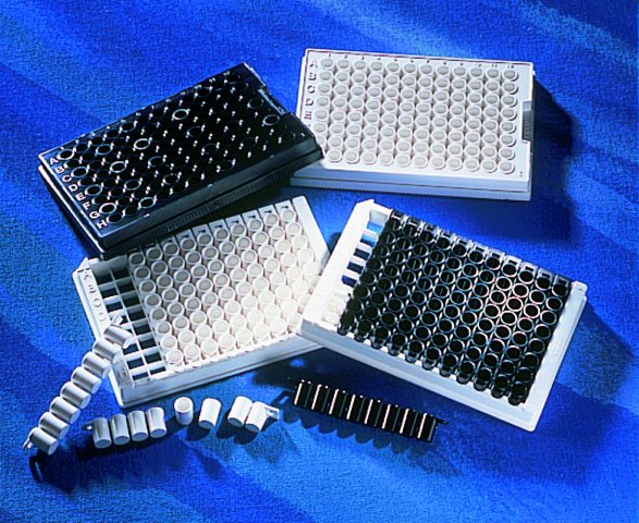 96-well Clear Polystyrene High Bind Stripwell Microplate, without Lid ...