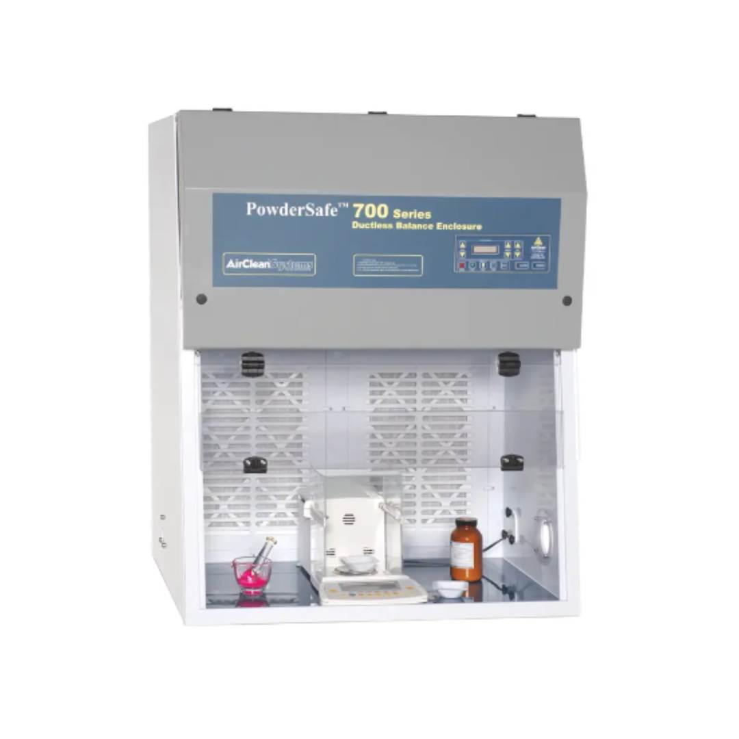 72 wide PowderSafe Type C tall ductless balance enclosure AirSafe safe ...