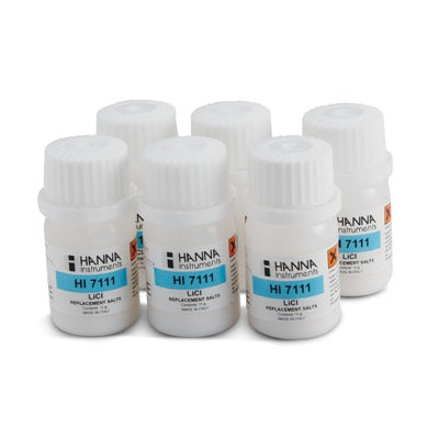 Pack of 6 x 15g bottles of LiCl, Hanna – Appleton Woods | UK Lab Supplies