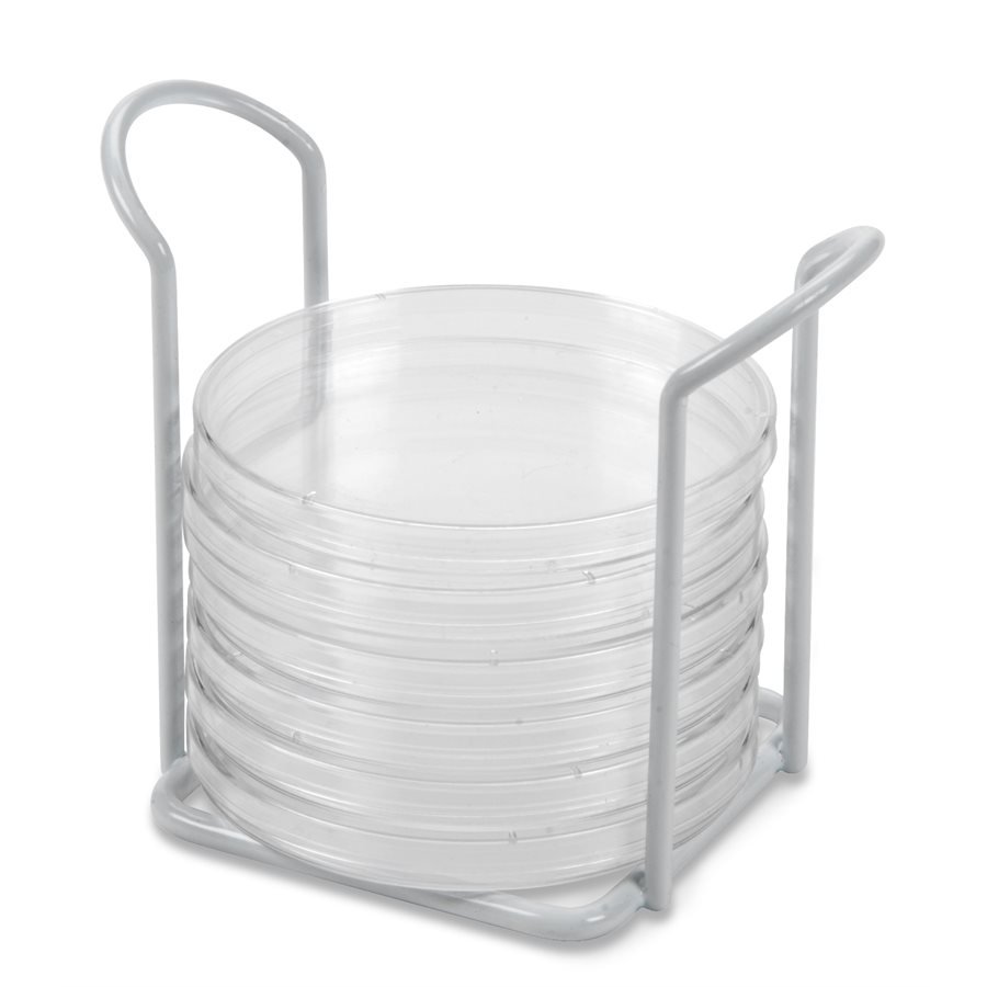 Petri dish rack, white, holds 6 dishes – Appleton Woods | UK Lab Supplies